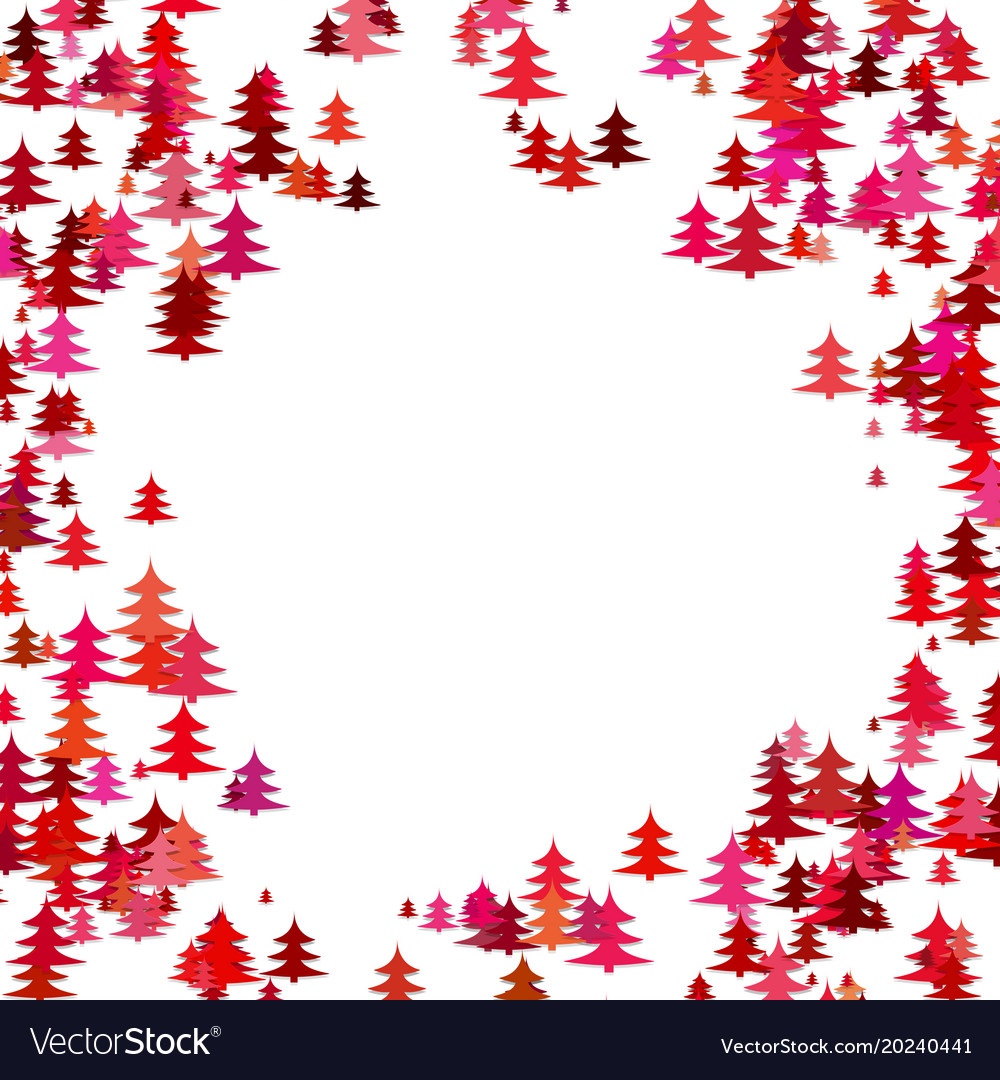 Random pine tree forest pattern background Vector Image