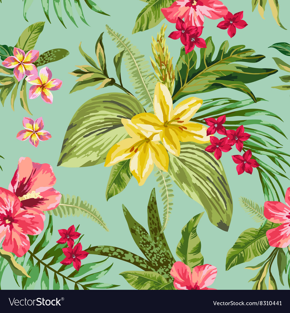 Seamless exotic pattern Royalty Free Vector Image