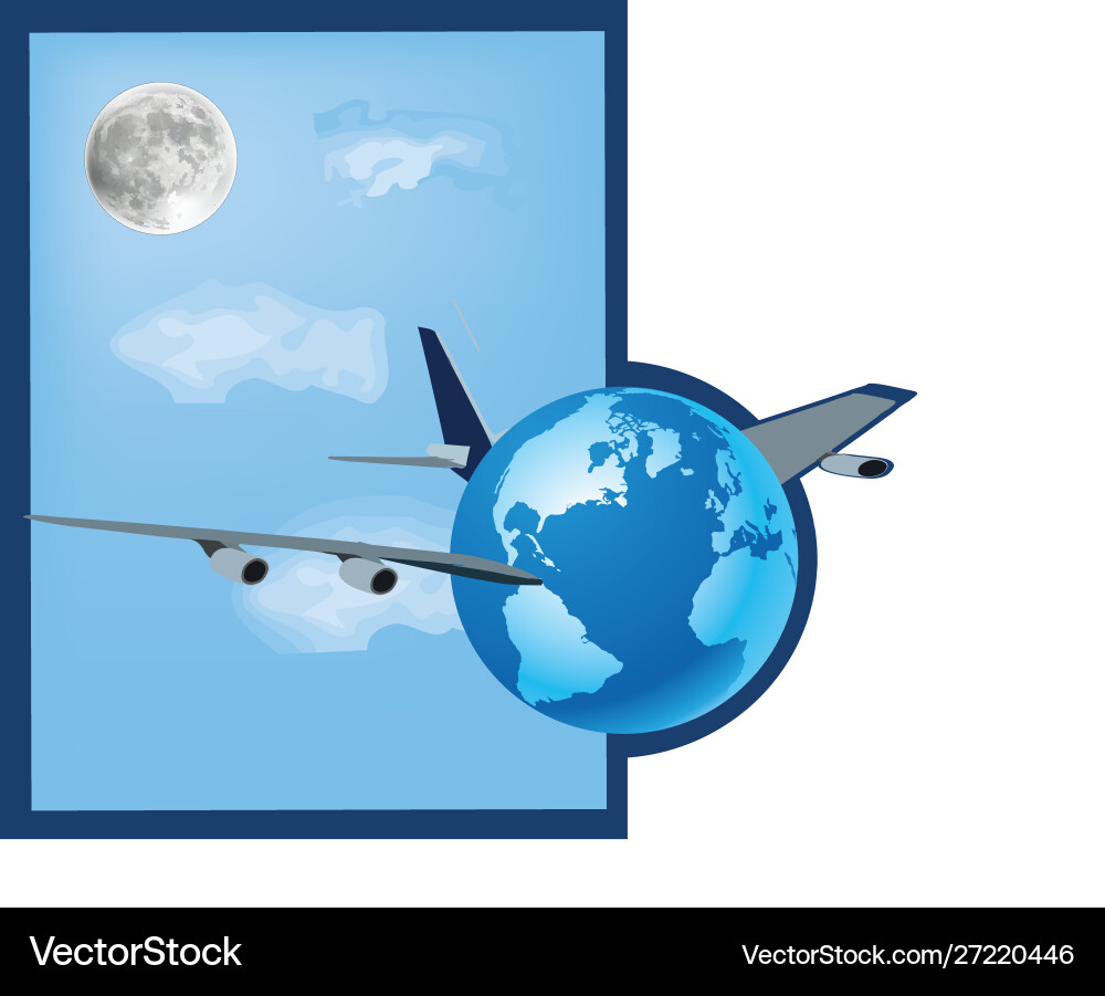 Air transport incentive through aviation Vector Image