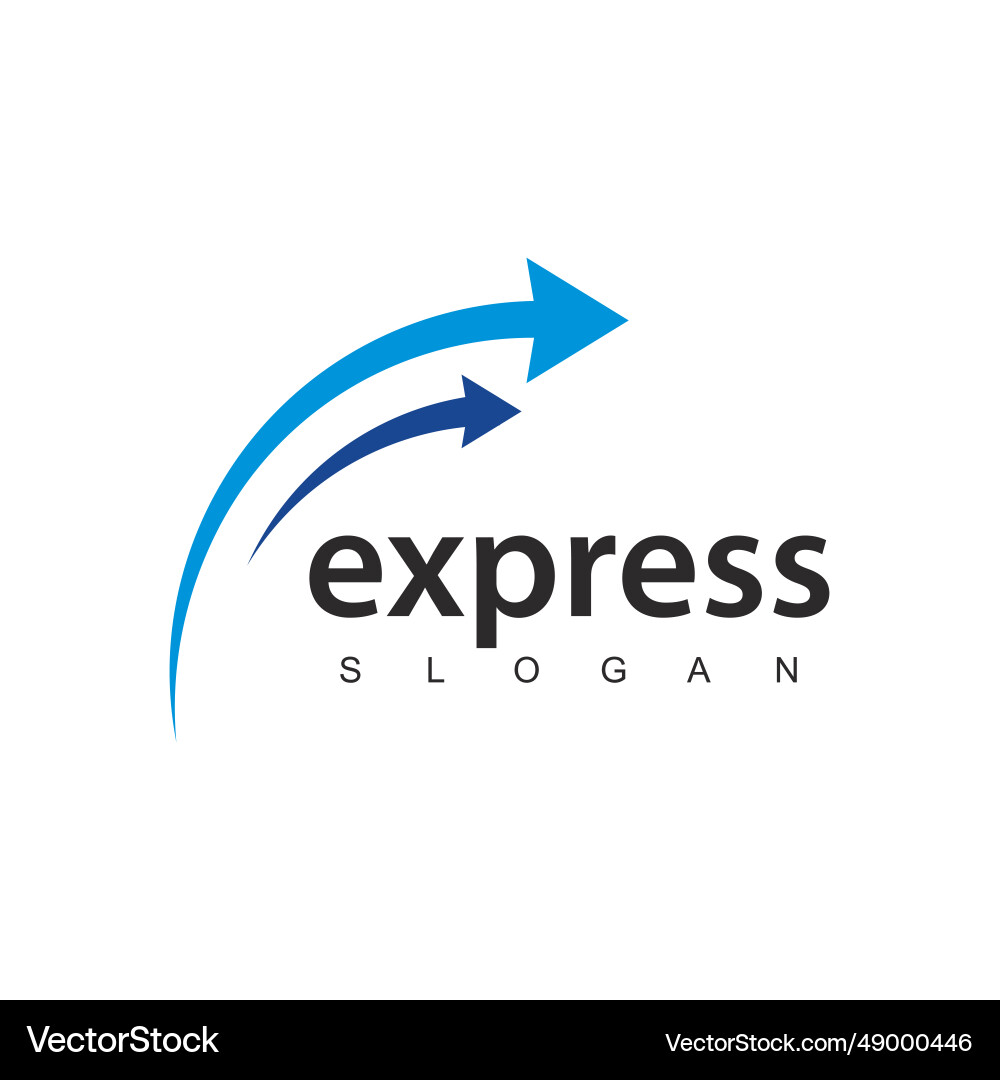 Express logo designs transport logistic delivery Vector Image