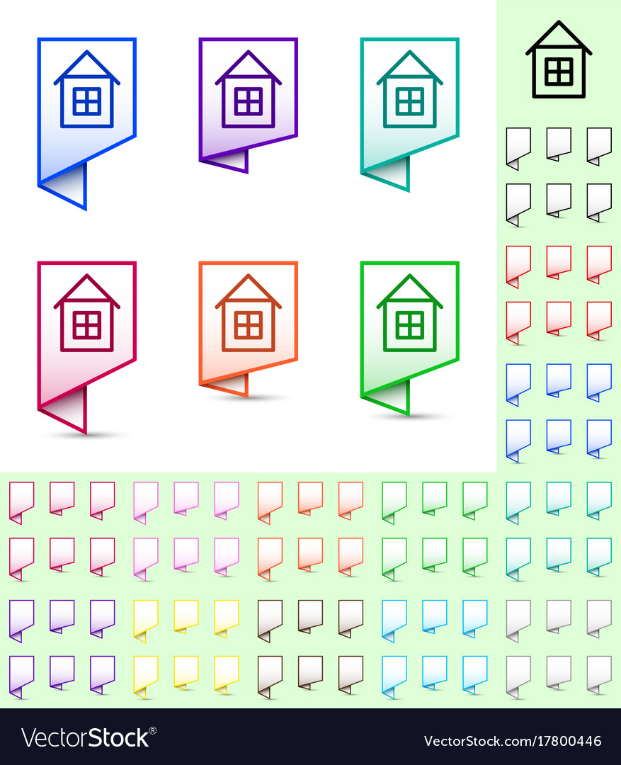 Map marker or pointer mock up template Royalty Free Vector