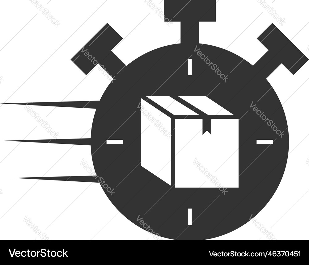 Delivery logo template icon brand identity Vector Image