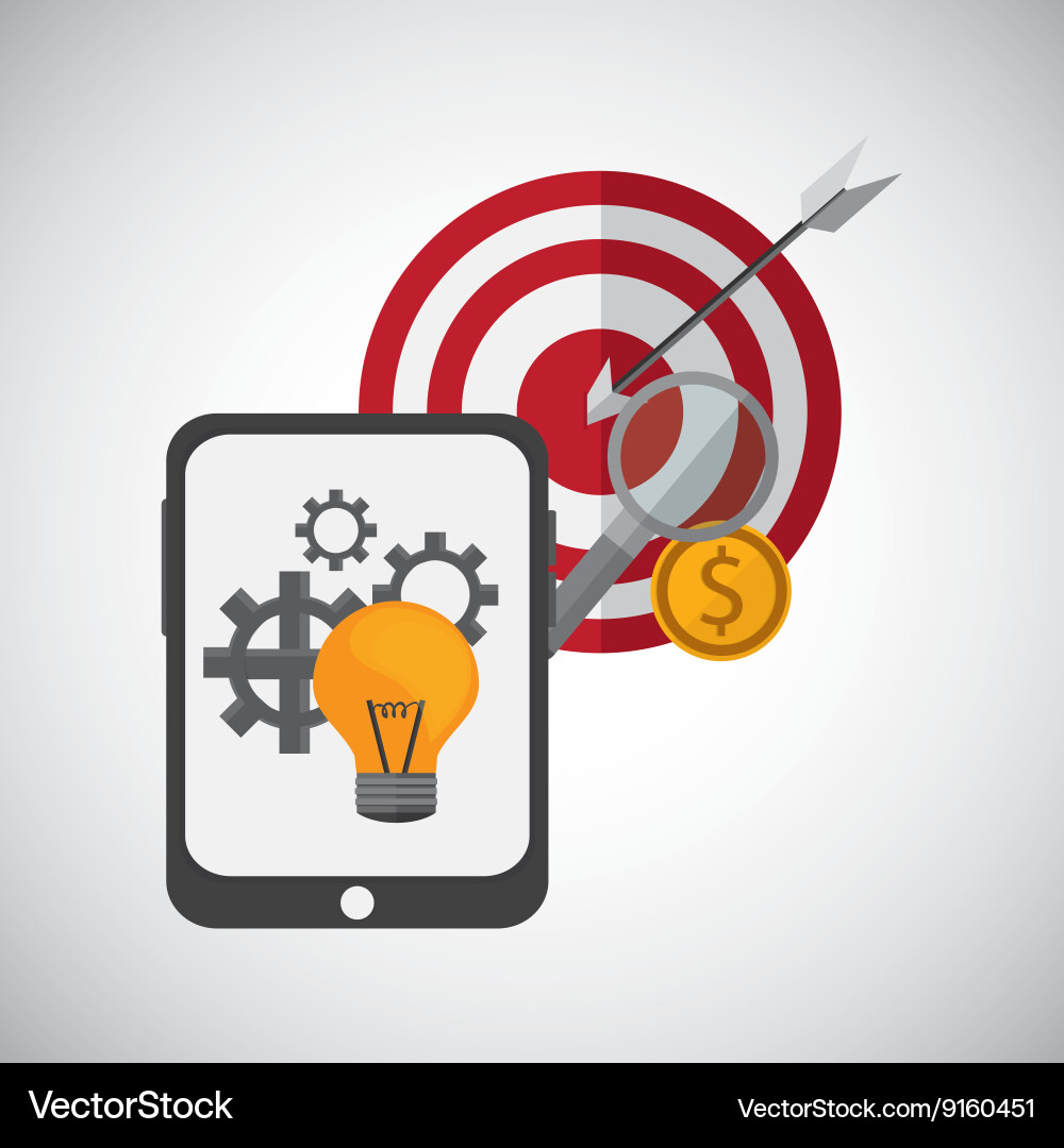 Idea design business concept colorful Royalty Free Vector
