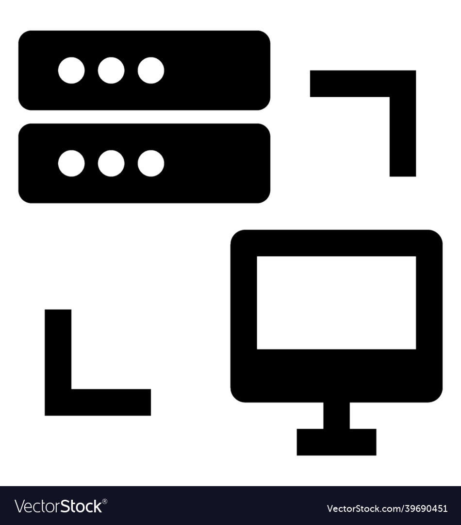 Server network Royalty Free Vector Image - VectorStock