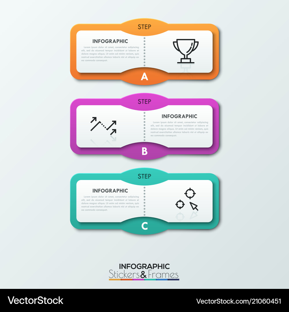 Three Lettered Rectangular Elements Placed One Vector Image 6211
