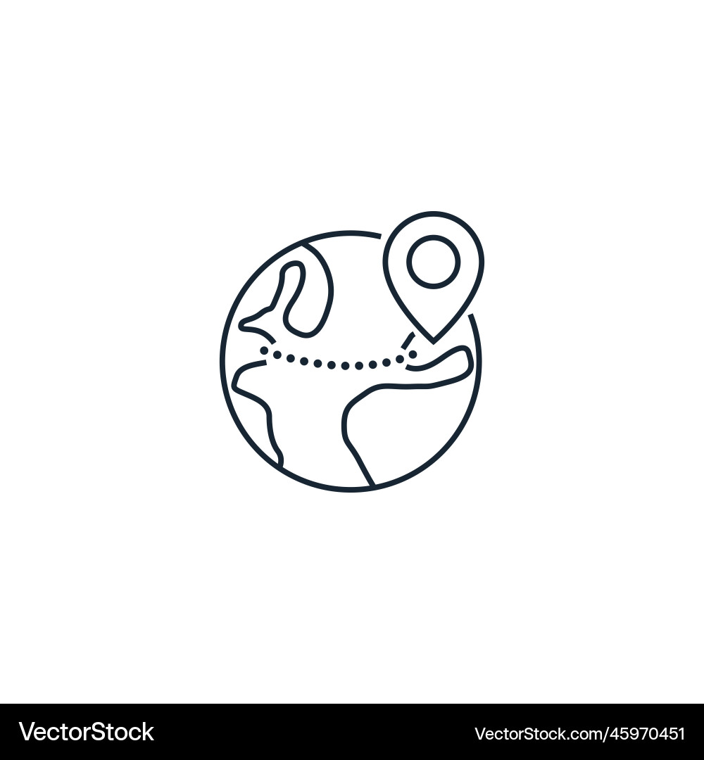 Travel creative icon from icons collection Vector Image