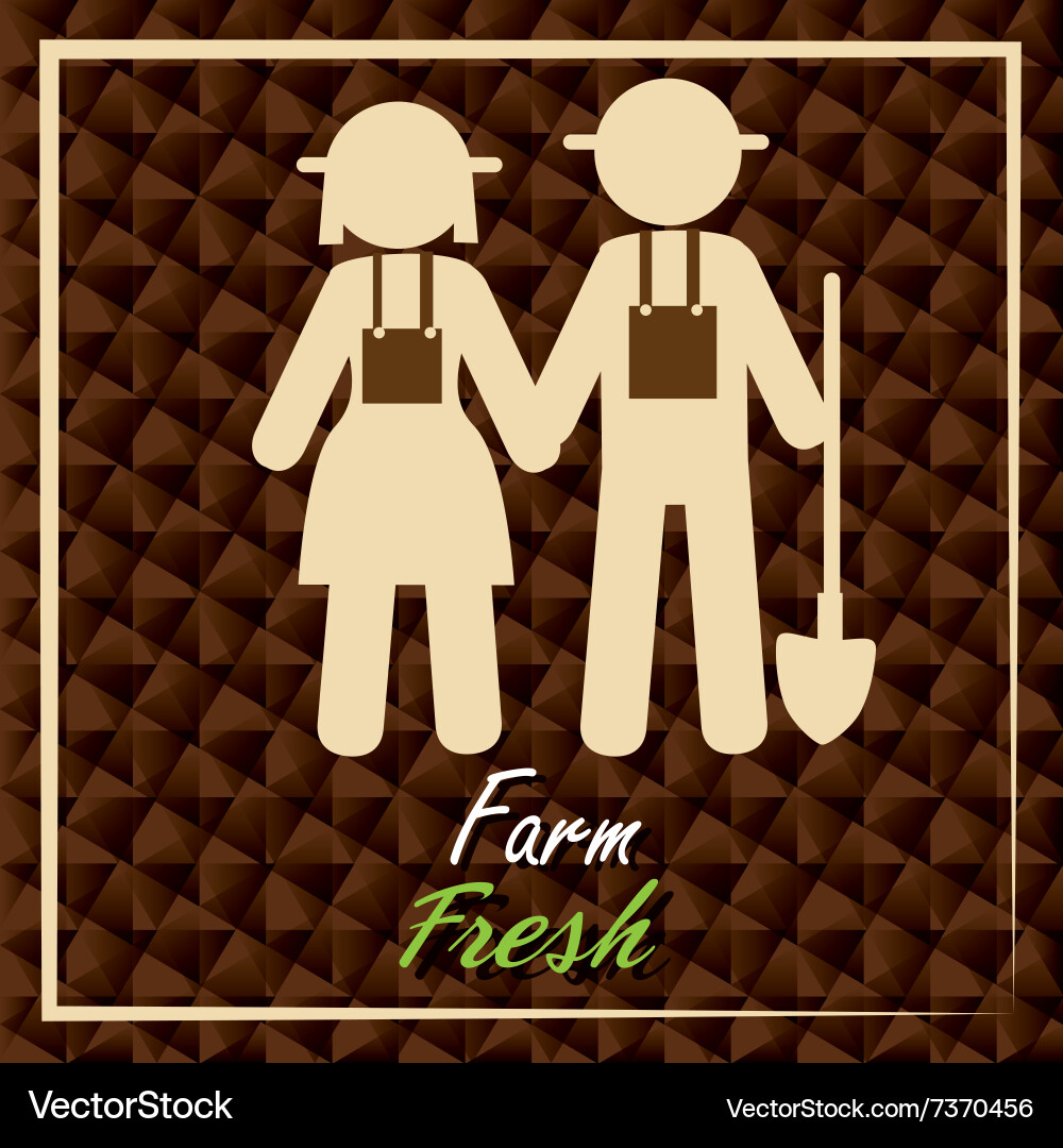 Farm fresh organic product Royalty Free Vector Image