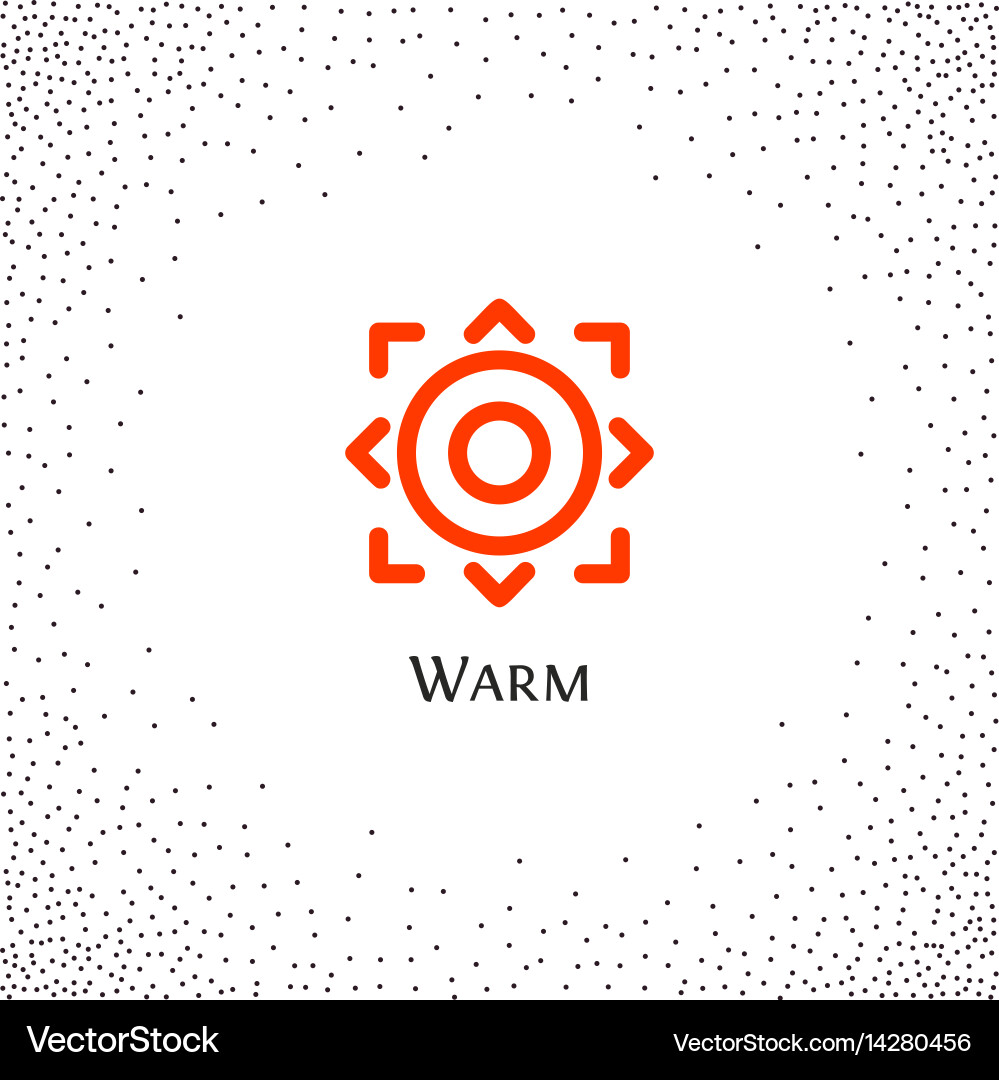 Isolated abstract round shape orange color logo Vector Image