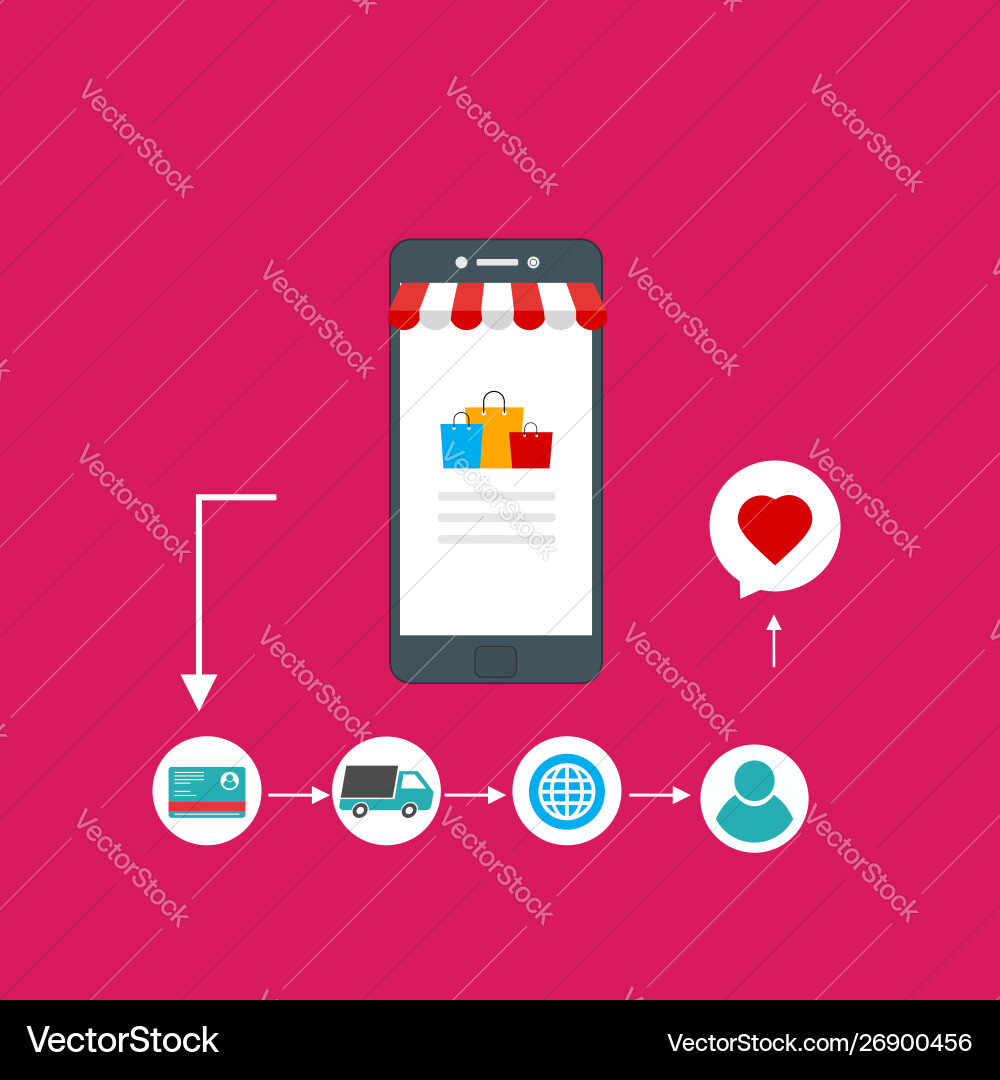 Modern flat design people and business concept Vector Image