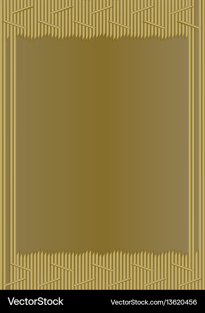 Unusual gold frame in modern design composed Vector Image