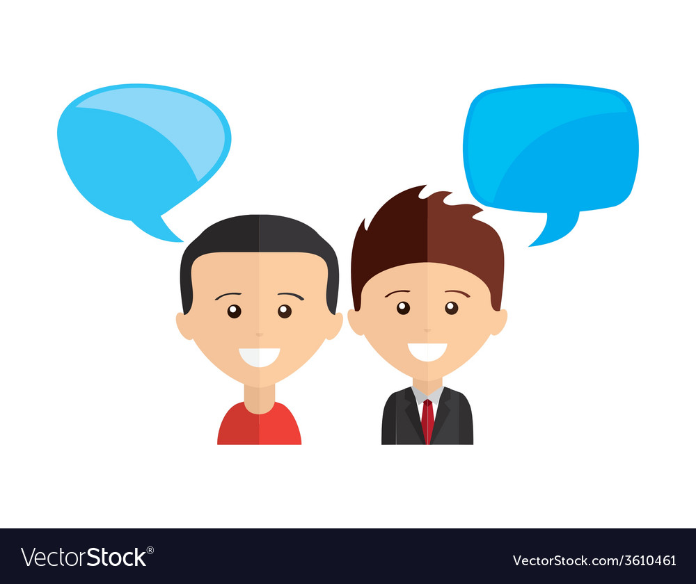 Bubble talk Royalty Free Vector Image - VectorStock