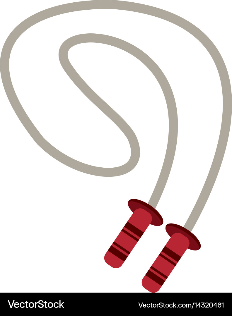 Jumping rope gym sport Royalty Free Vector Image