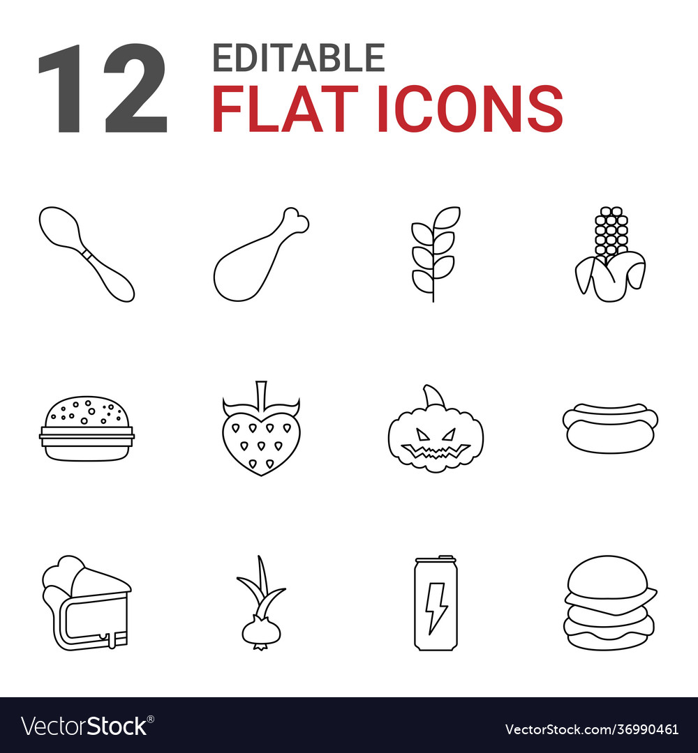 Nutrition icons Royalty Free Vector Image - VectorStock