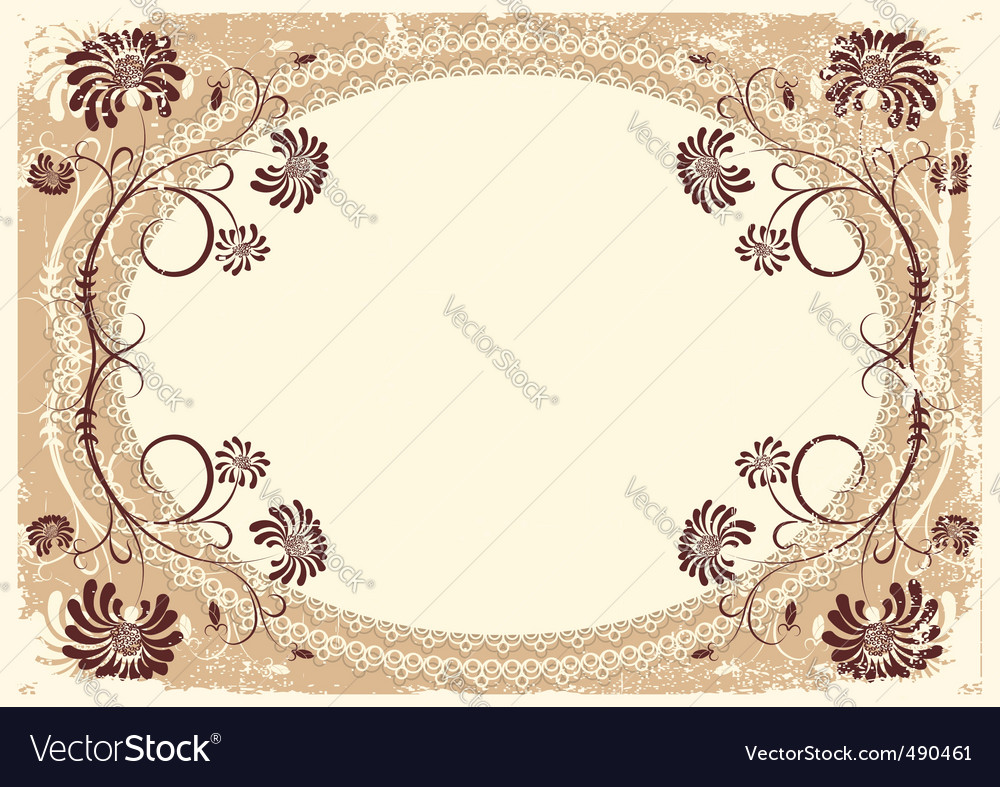 Vintage floral Royalty Free Vector Image - VectorStock