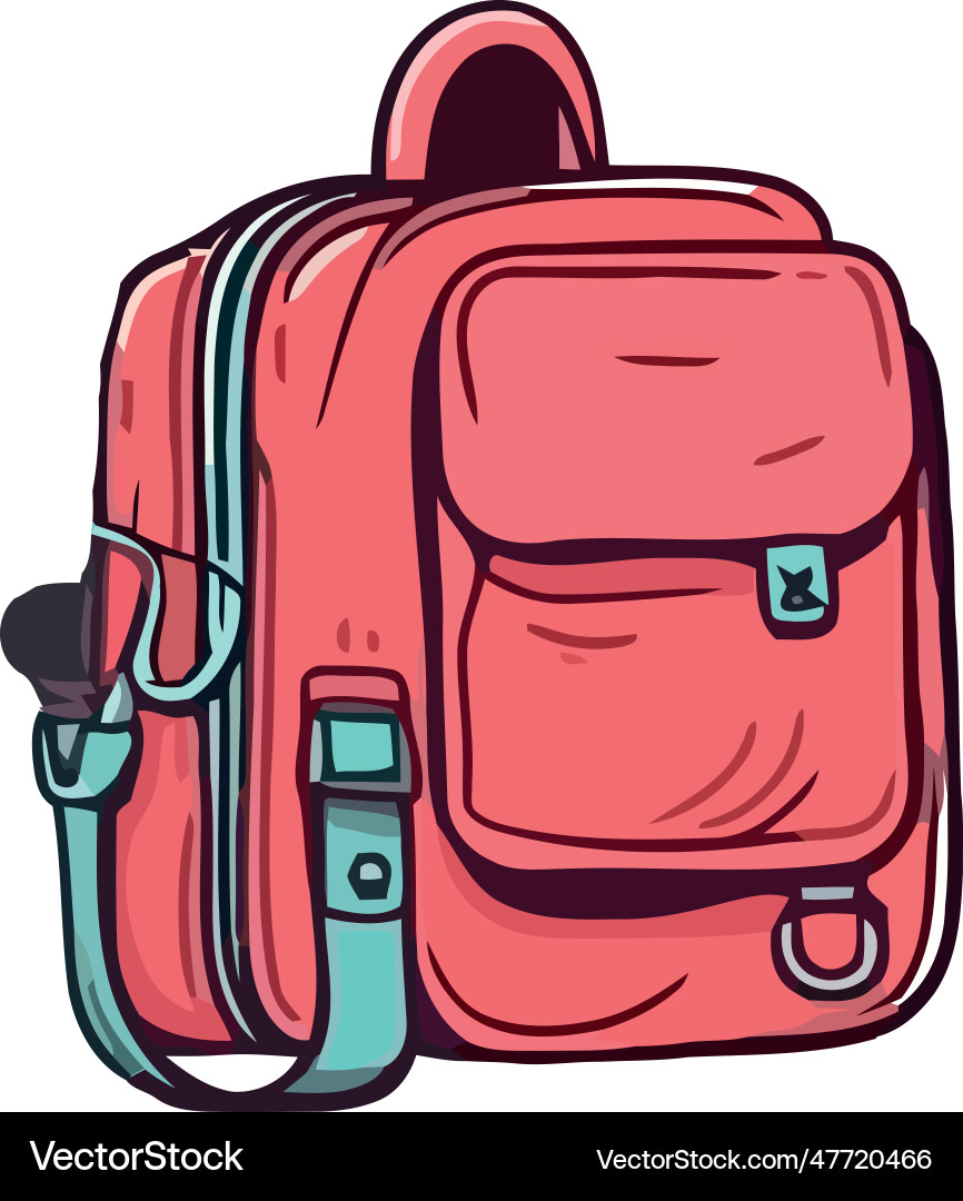Adventure backpack summer exploration and travel Vector Image