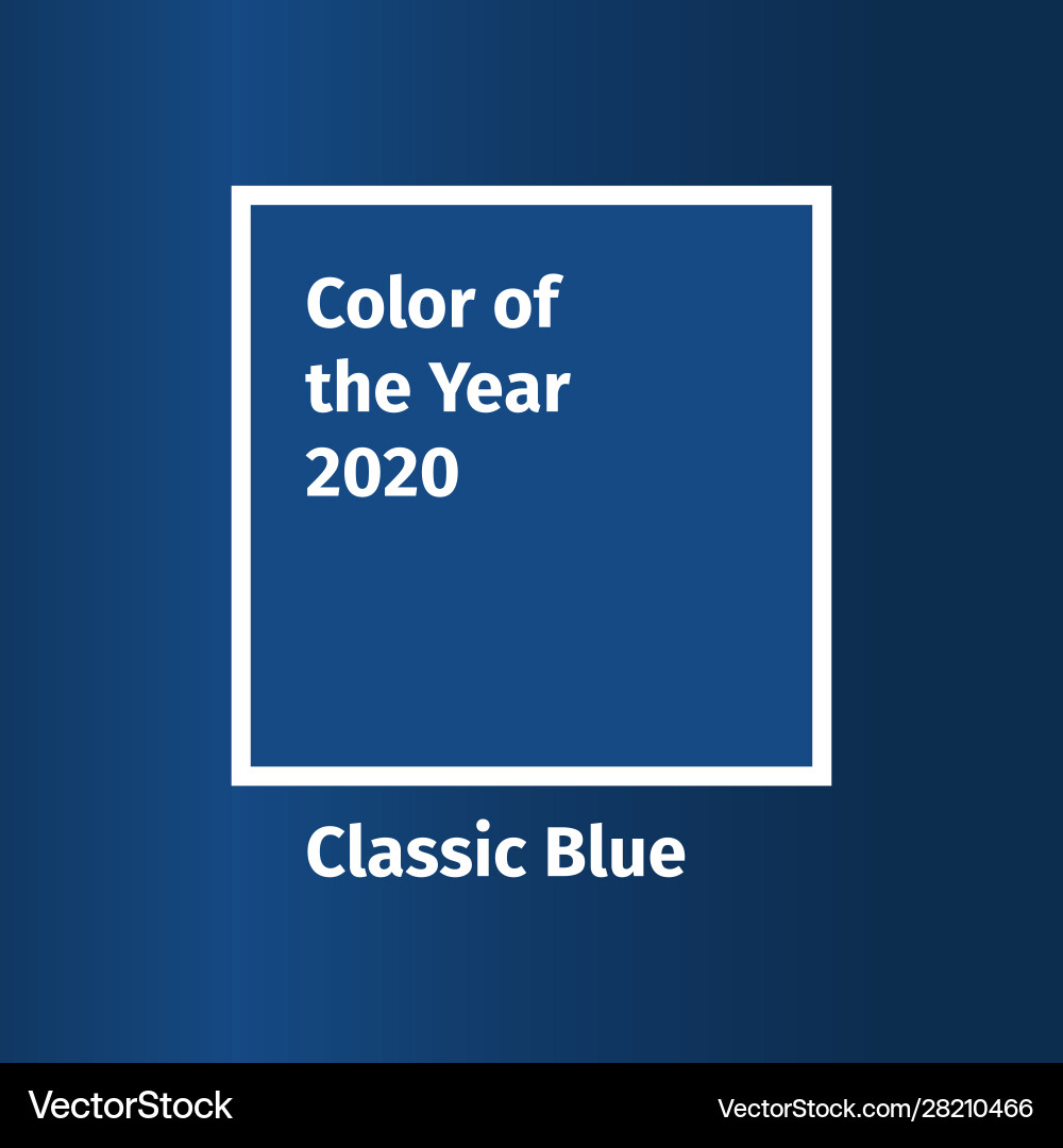 Color year 2020 trend palette Royalty Free Vector Image
