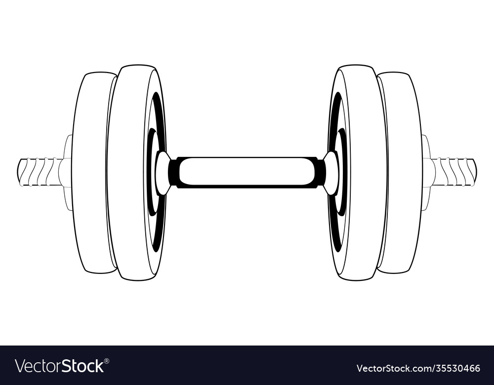 Dumbbells icon design Royalty Free Vector Image