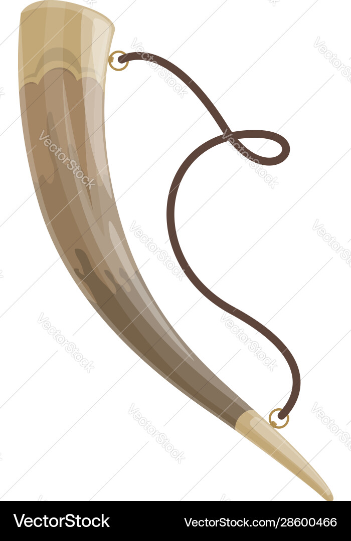 Hunter horn hunting ammunition equipment Vector Image