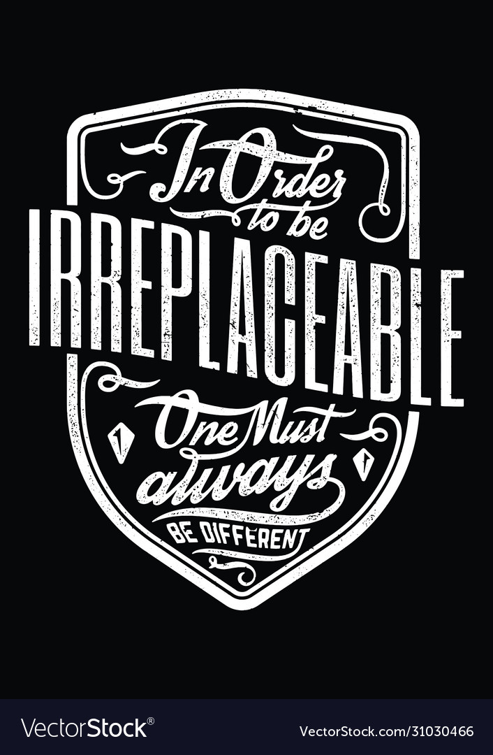 Irreplaceable Royalty Free Vector Image - VectorStock