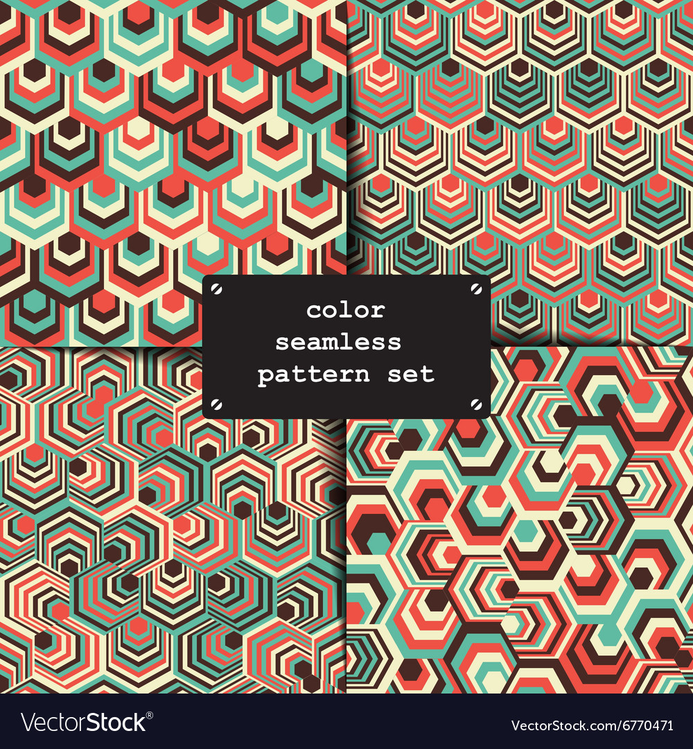 Abstract hexagon pattern Royalty Free Vector Image