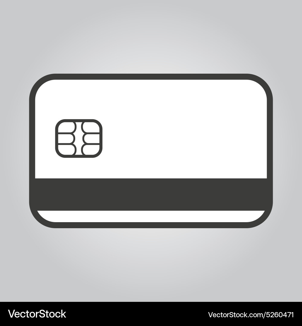 Credit card icon bank symbol Royalty Free Vector Image