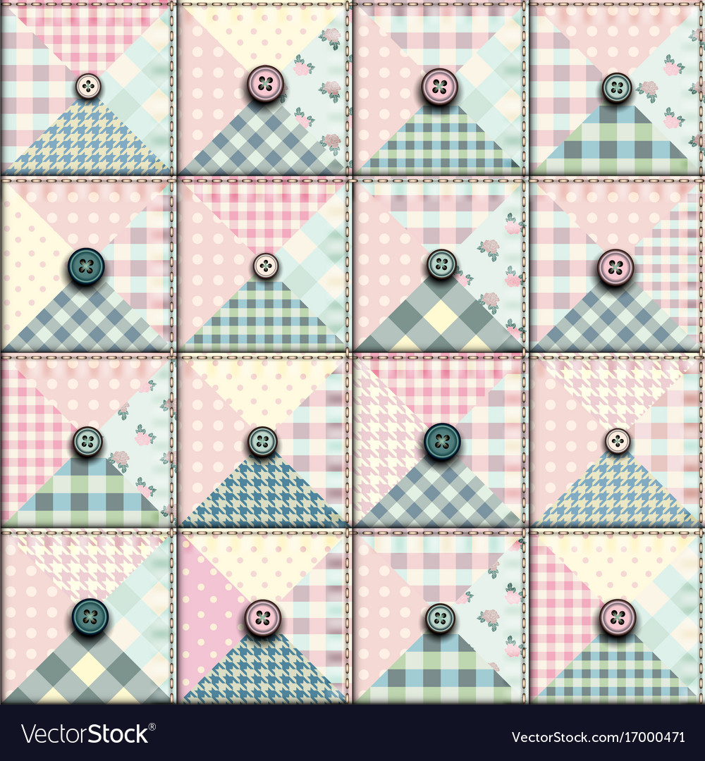 Geometric Patchwork Pattern Royalty Free Vector Image