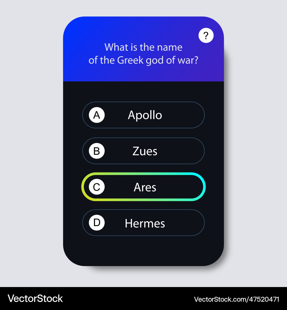 Question and answers neon style for app mobile Vector Image