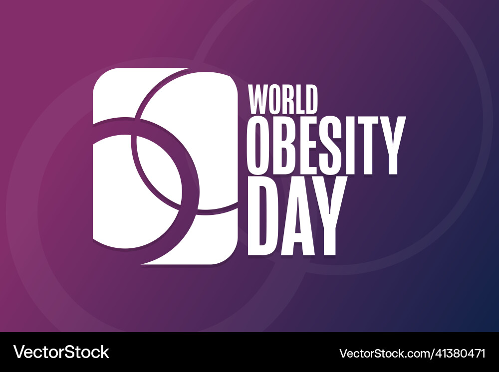 World obesity day holiday concept template Vector Image
