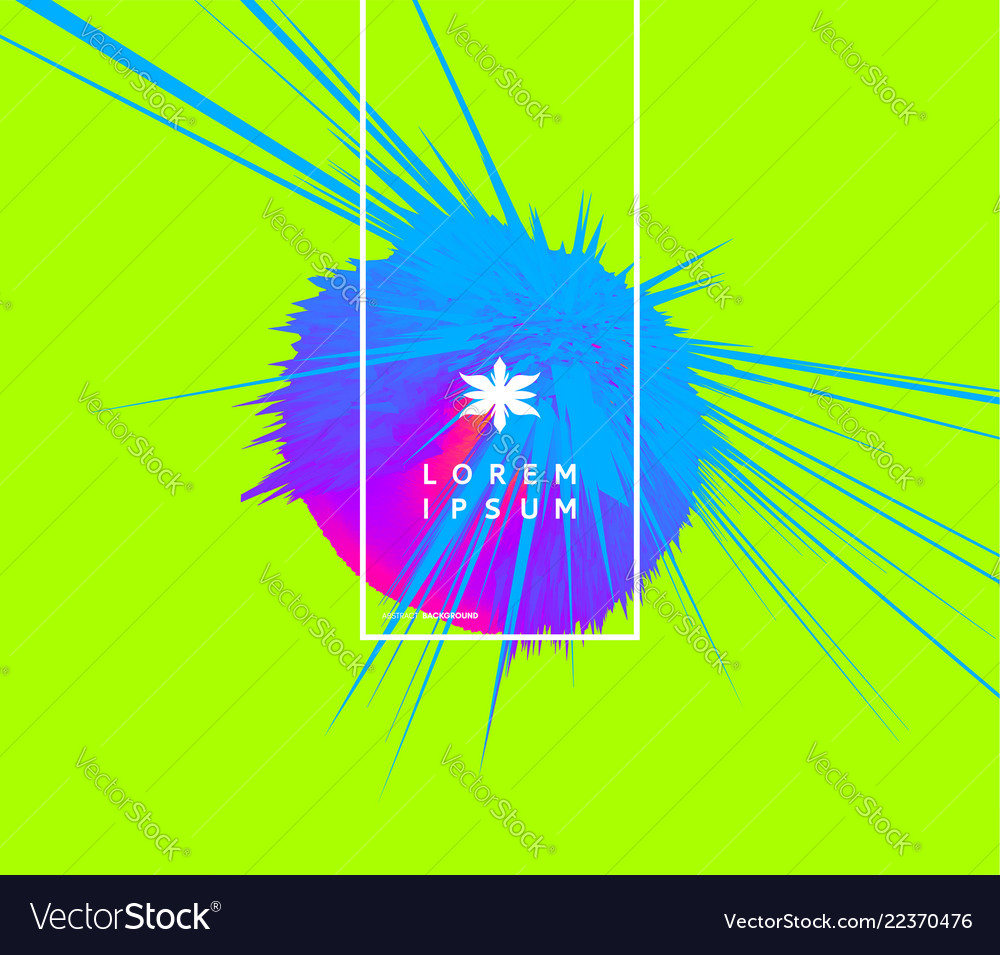Background with exploding rays dynamic effect Vector Image