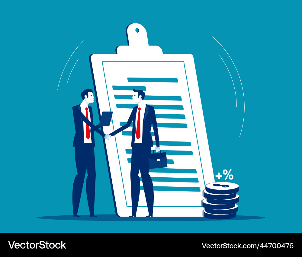 Money lending business transfer abstract Vector Image