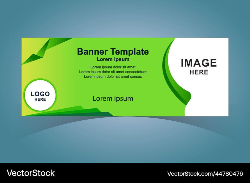Web banner design template for medical business Vector Image