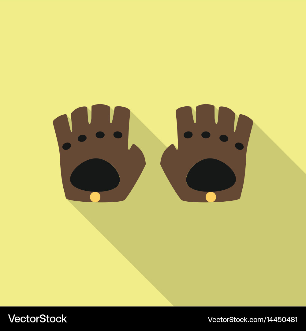 Leather gloves icon of for web Royalty Free Vector Image