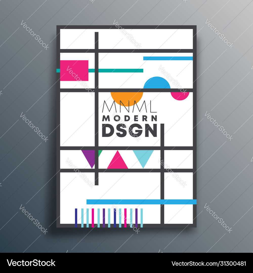 Modern design with geometric shapes for wallpaper Vector Image