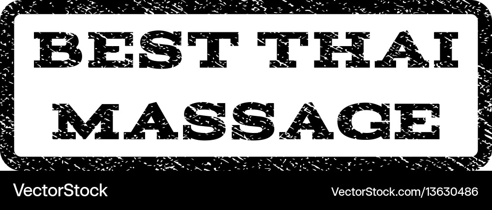 Best thai massage watermark stamp Royalty Free Vector Image