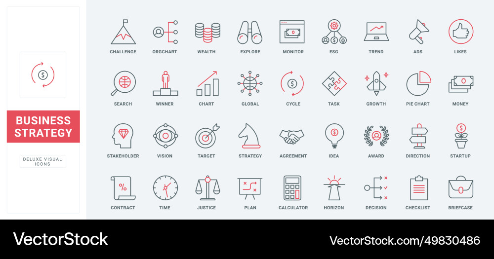 Business growth strategy ideas for company Vector Image