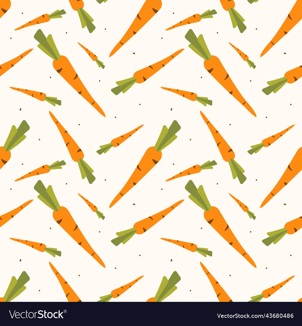 Carrot pattern Royalty Free Vector Image - VectorStock