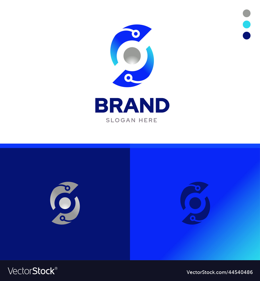 Core technology digital creative logo design Vector Image Core technology digital creative logo design Vector Image