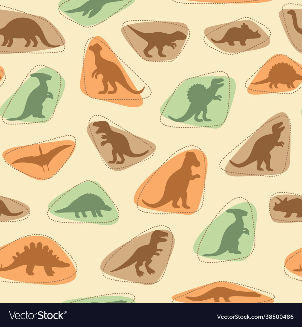Dinosaur pattern Royalty Free Vector Image - VectorStock