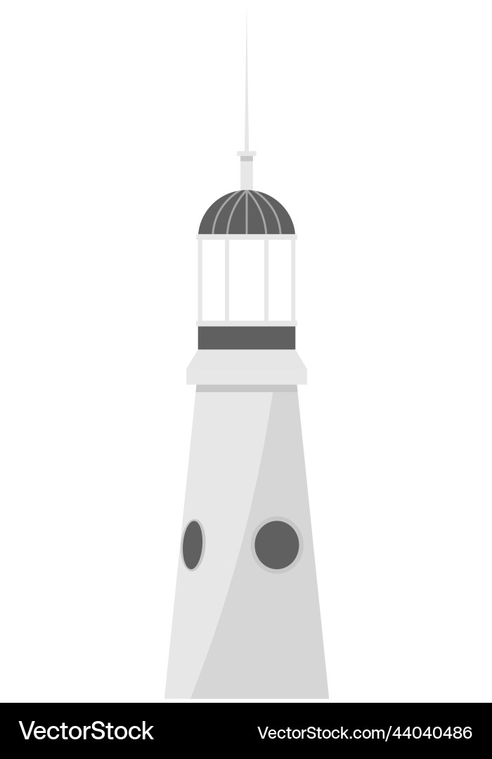 High building watchtower maritime object Vector Image