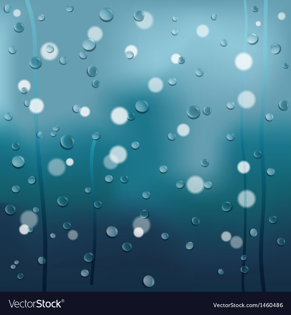 Rainy Window Background Royalty Free Vector Image