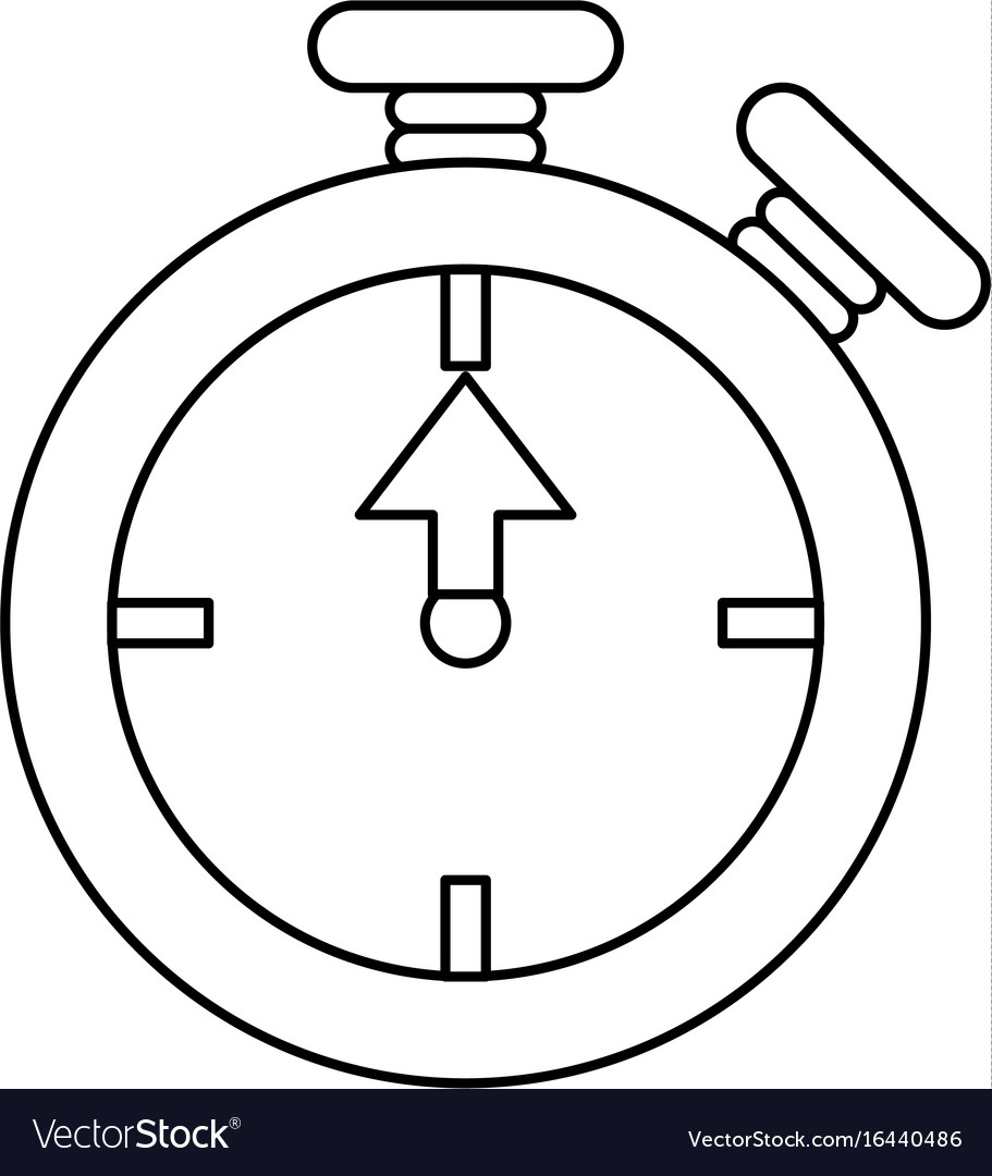 Sport Chronometer Timer Royalty Free Vector Image