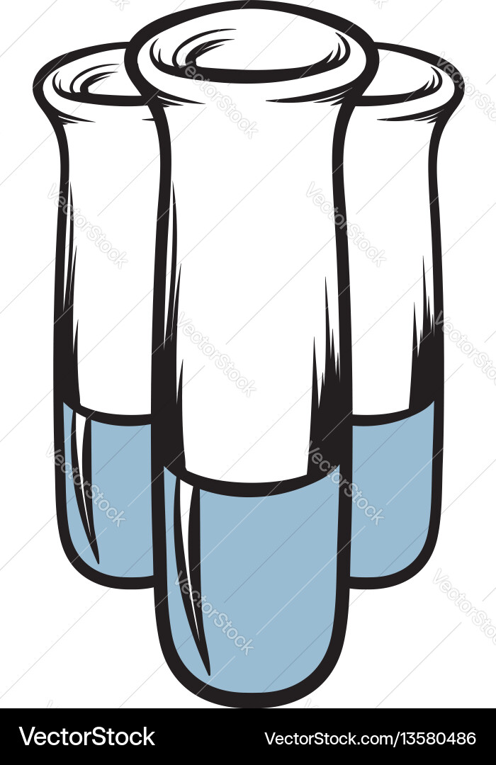 Test tube icon cartoon Royalty Free Vector Image