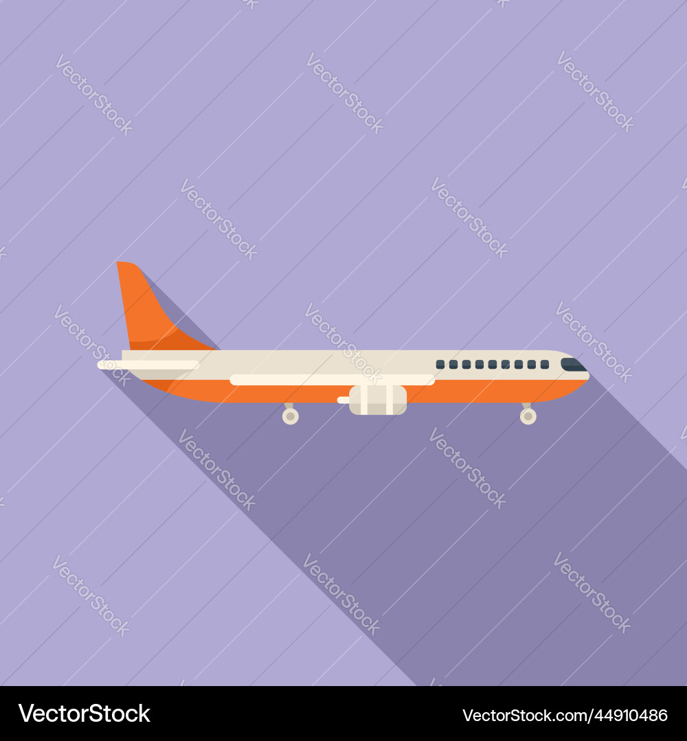 Trip airplane icon flat airport transfer Vector Image
