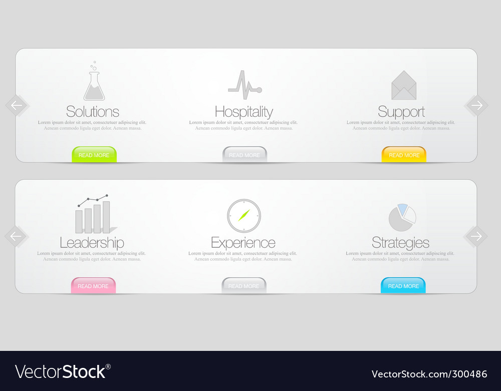 Website template Royalty Free Vector Image - VectorStock