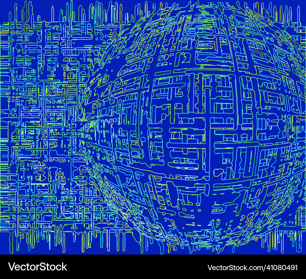 Big data futuristic earth to space Royalty Free Vector Image