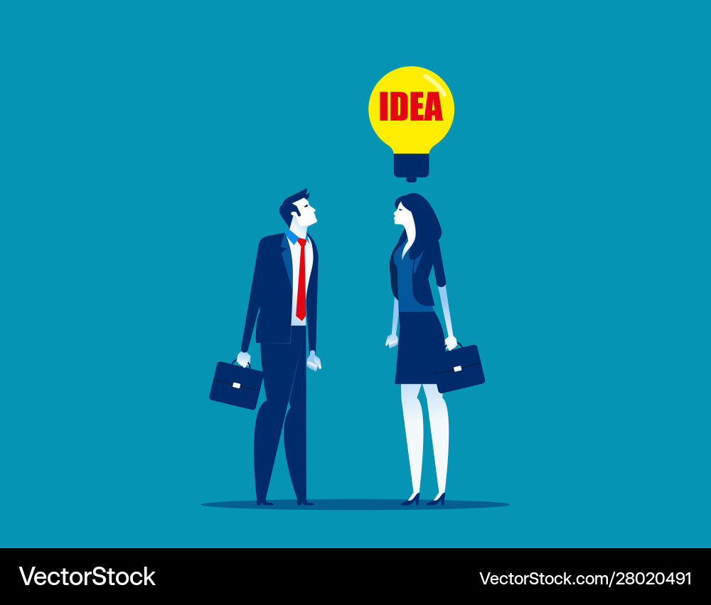 Brainstorming business team concept business Vector Image