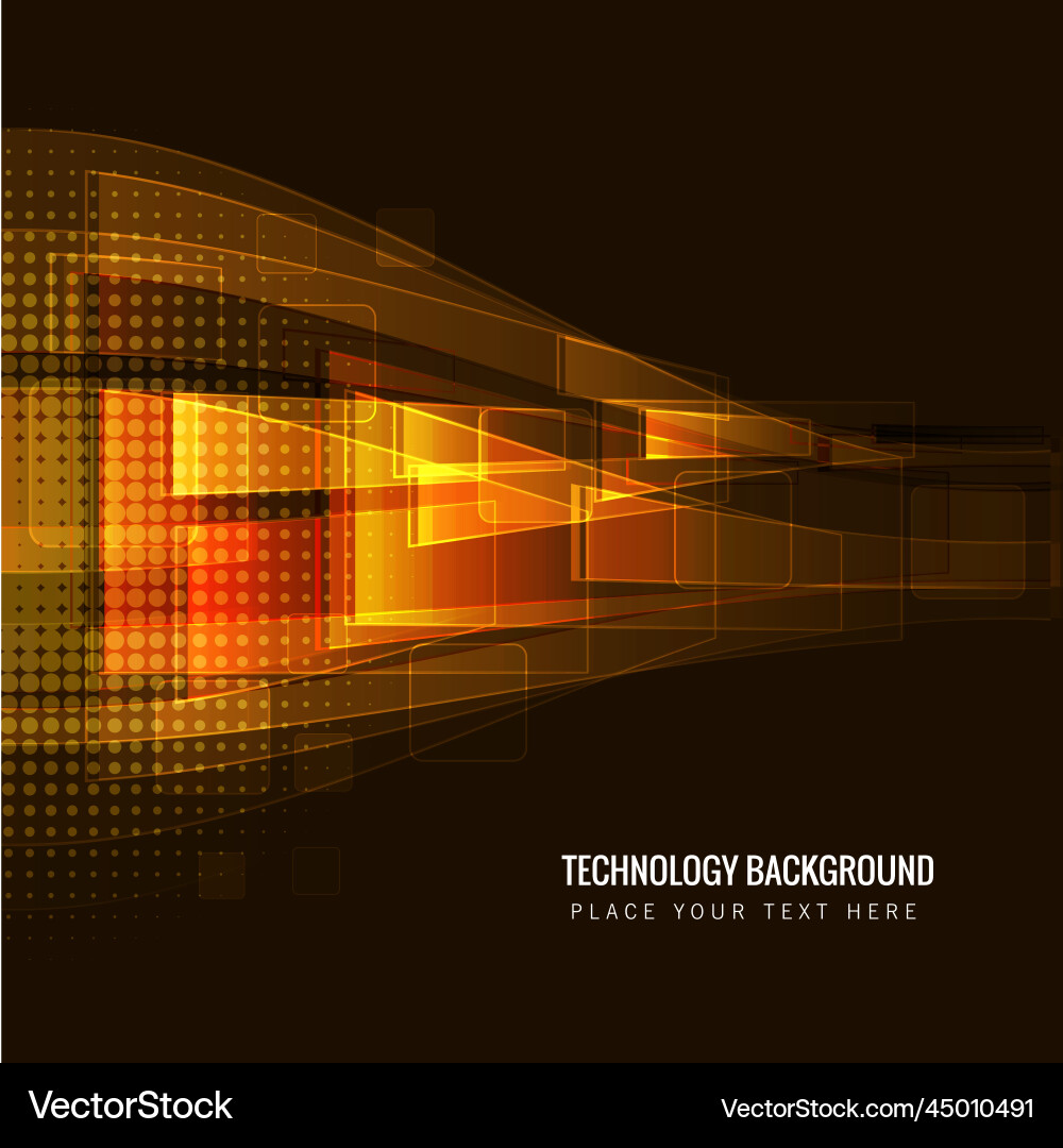 Brown technology background Royalty Free Vector Image