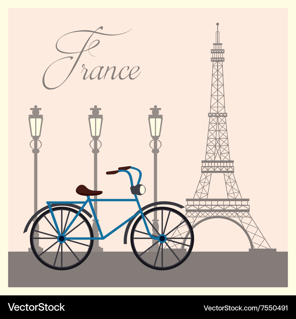 France culture design Royalty Free Vector Image