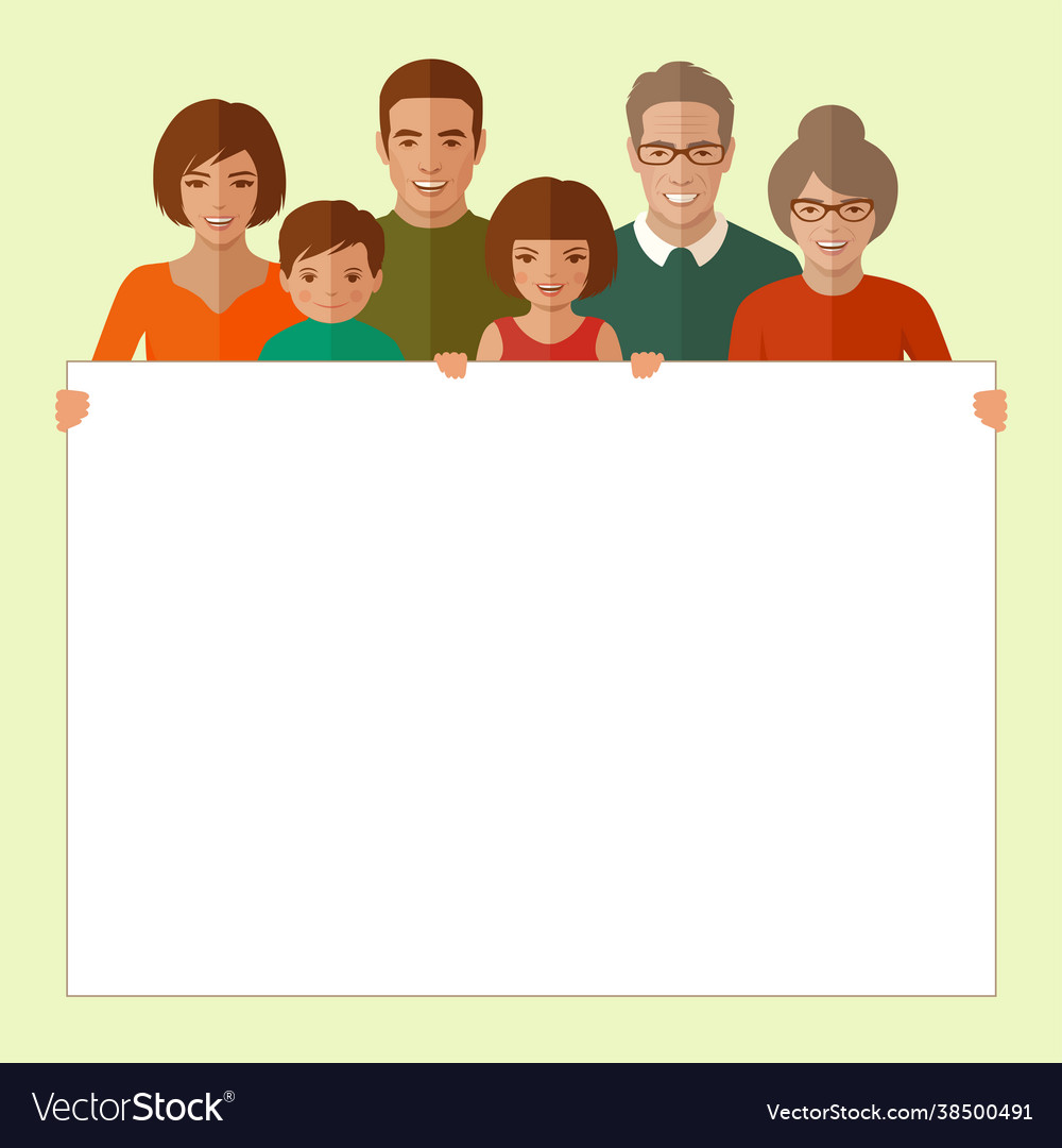 Happy family Royalty Free Vector Image - VectorStock