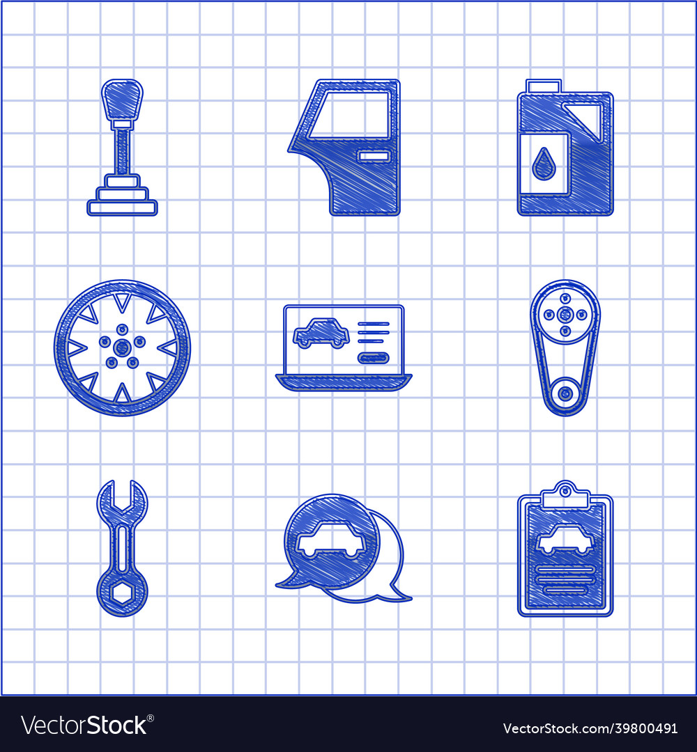 Set diagnostics condition of car car service Vector Image Set diagnostics condition of car car service Vector Image